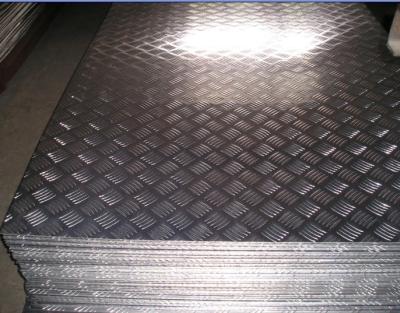 China Clean Checkered Aluminum Diamond Plate Sheets 1050 3003 1.5 - 8.0mm  Anti-slip for sale