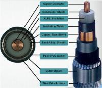 China 8.7/15KV XLPE Halagen-free UA Resistant Insulation 3x95mm2 High Voltage Power Cable for sale