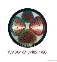 China YJV 0.6/1kv 3x185 1x95mm2 Power Cable for Heavy-Duty Medium Voltage Applications for sale