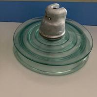 China Medium voltage toughened glass disc suspension insulator for sale