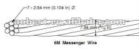 China 6M Messenger Wire with Standard BS IEC ASTM DIN ISO9001/ISO14001 Certified for sale