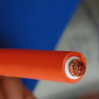 China ASTM copper inductor 4AWG orange rubber cable Insulated flexible Welding Cable for sale