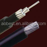 China Overhead Conductor Zhengzhou Quadruplex Service Drop Cable 2 AWG for South America for sale