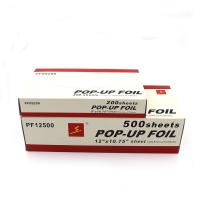China Silver Pre-Cut Pop Up Aluminum Foil Paper Sheets for Airline Food 9