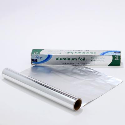 China 8011 Alloy Silver Kitchen Food Packaging Aluminum Foil Roll Film Paper for Food Grade for sale