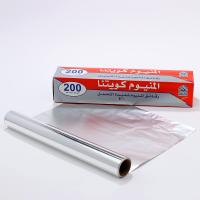 China Customized Thickness Food Grade Aluminum Foil Baking Paper Roll for Kitchen Packaging for sale