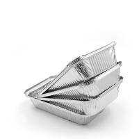 China Environmental Friendly Aluminum Foil Container for Square Food Carry Out Baking Tray for sale