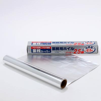 China Custom 8011 Soft Temper Kitchen Tin Silver Foil Paper Food Packing Aluminium Foil Roll for sale