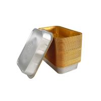 China Rectangle Aluminum Foil Tray for Food Packaging To Go Food Process Type Pulp Moulding for sale