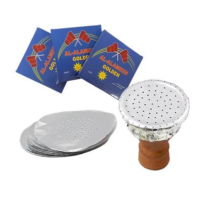 China Disposable Hookah Aluminium Foil Paper 50pcs/pack Tin Paper Shisha made of 8011 Alloy for sale