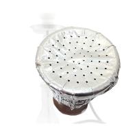 China Disposable Shisha Aluminium Hookah Foil Paper Sheets With Holes Treatment Composited for sale