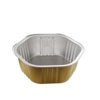 China Golden Aluminum Foil Container Household Carbon Baked Strip Packaging Box for Barbecue for sale