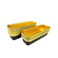 China Aluminum Foil Rectangle Loaf Shape Pan Containers Tray Customizable and Custom Order for sale