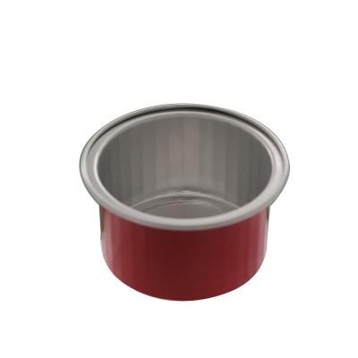 China Convenient Golden Aluminum Foil Container for Takeout and Airline Cake Trays Boxes for sale