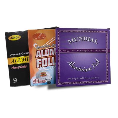 China Disposable 20mic 30mic 32mic 40mic 45mic Aluminum Foil for Hookah Thickness customized for sale