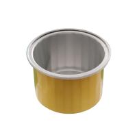 China Food Colorful Rectangular Mini Aluminum Pan Foil Cupcake Pans Baking Cups With Lids for sale