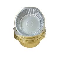 China Pulp Moulding Process Rectangular Aluminum Foil Food Container with Colorful Design for sale