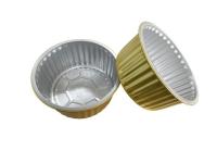 China Pulp Moulding Process Rectangular Aluminum Foil Food Container with Colorful Design for sale