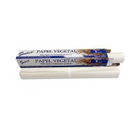 China Convenient Kitchen White Silicone Baking Paper Roll With Chemical Pulp And Durability for sale