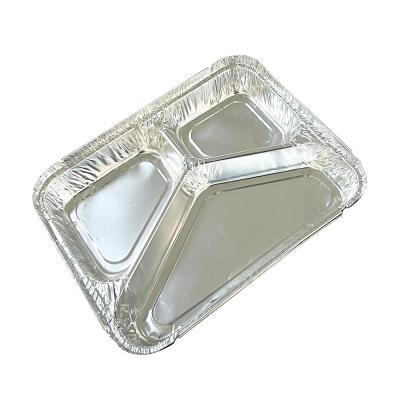 China Custom Order Accepted Aluminum Foil Food Container for Rectangular Muffin Packaging for sale