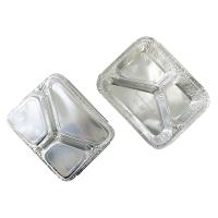 China Custom Order Accepted Aluminum Foil Food Container for Rectangular Muffin Packaging for sale