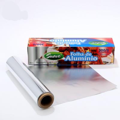 China Soft Temper Silver Kitchen 8011 Aluminum Foil Rolls for Disposable Catering Tin Foil for sale