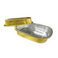 China Aluminum Foil Food Container Hot and Cold Recyclable Meal Prep Disposable Silver Foil Tray for sale