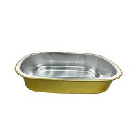 China Aluminum Foil Food Container Hot and Cold Recyclable Meal Prep Disposable Silver Foil Tray for sale