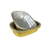 China Aluminum Foil Food Container Hot and Cold Recyclable Meal Prep Disposable Silver Foil Tray for sale