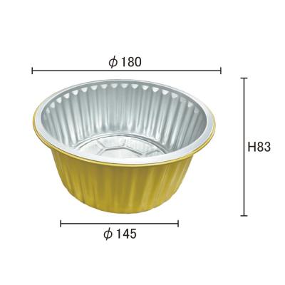 China Disposable Food Storage Container Aluminum Foil Trays for Fast Food Take Out and Catering for sale