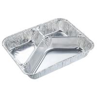 China Pet Food Packing Container Square Disposable Takeout Lunch Box Aluminium Food Container for sale