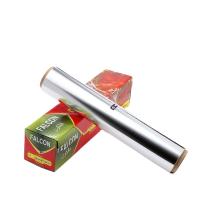 China Customized Logo Roasting Aluminum Foil 20 Microns 30cmx300m Silver Heavy Duty Jumbo Roll for sale