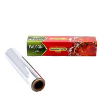 China Customized Logo Roasting Aluminum Foil 20 Microns 30cmx300m Silver Heavy Duty Jumbo Roll for sale