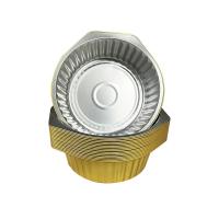 China Pet Food Packing Aluminum Foil Turkey Trays Disposable Foil Baking Pan Round Oven Container for sale