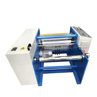 China Wood Packaging Material Semi-Automatic Aluminum Foil Rewinder with 1370*1550*900mm for sale