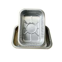 China Disposable Aluminum Food Pan Tin Foil Barbecue Box Aluminum Foil Container Tray Pan For Food for sale