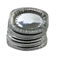 China Food Eco Pizza Recyclable Aluminium Foil Round Tray Container Turkey Pan Custom Order for sale