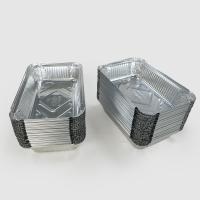 China Silver Shallow Oblong Disposable Foil Pans for Household Container Food Aluminum Turkey for sale