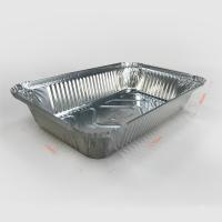 China Silver Shallow Oblong Disposable Foil Pans for Household Container Food Aluminum Turkey for sale
