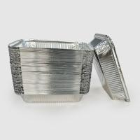 China Silver Shallow Oblong Disposable Foil Pans for Household Container Food Aluminum Turkey for sale