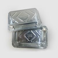 China Silver Shallow Oblong Disposable Foil Pans for Household Container Food Aluminum Turkey for sale