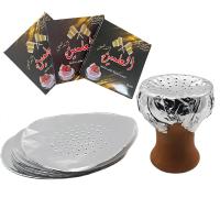 China Pre Cut Shisha Aluminum Foil for Composited Treatment Hookah Paper and Accessories for sale