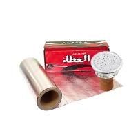 China Customized Logo Accepted 8011 Shisha Aluminium Foil Roll with Hole and Cutting Line for sale