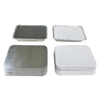 China Carry Out Food Container 1000ml Disposable Aluminum Foil Baking Pan with Paper Lid for sale