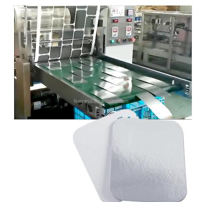 China Max. material width 650mm Fully Automatic Aluminum Foil Container Lids Making Machine for sale