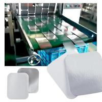 China Max. material width 650mm Fully Automatic Aluminum Foil Container Lids Making Machine for sale