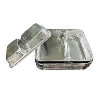China Silver Food Packing Disposable Wrinkle Wall Aluminum Foil Serving Containers Food Bowls for sale