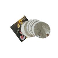 China Customized Logo Silver Hookah Shisha Aluminum Foil 12*12cm Round Sheet With Holes for sale