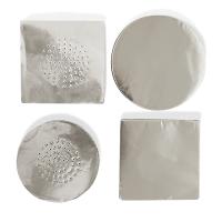 China Customized Logo Silver Hookah Shisha Aluminum Foil 12*12cm Round Sheet With Holes for sale