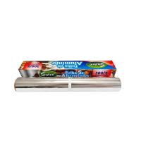 China Custom Width Disposable Aluminum Foil Rolls for Assurance Food Delivery Packing for sale